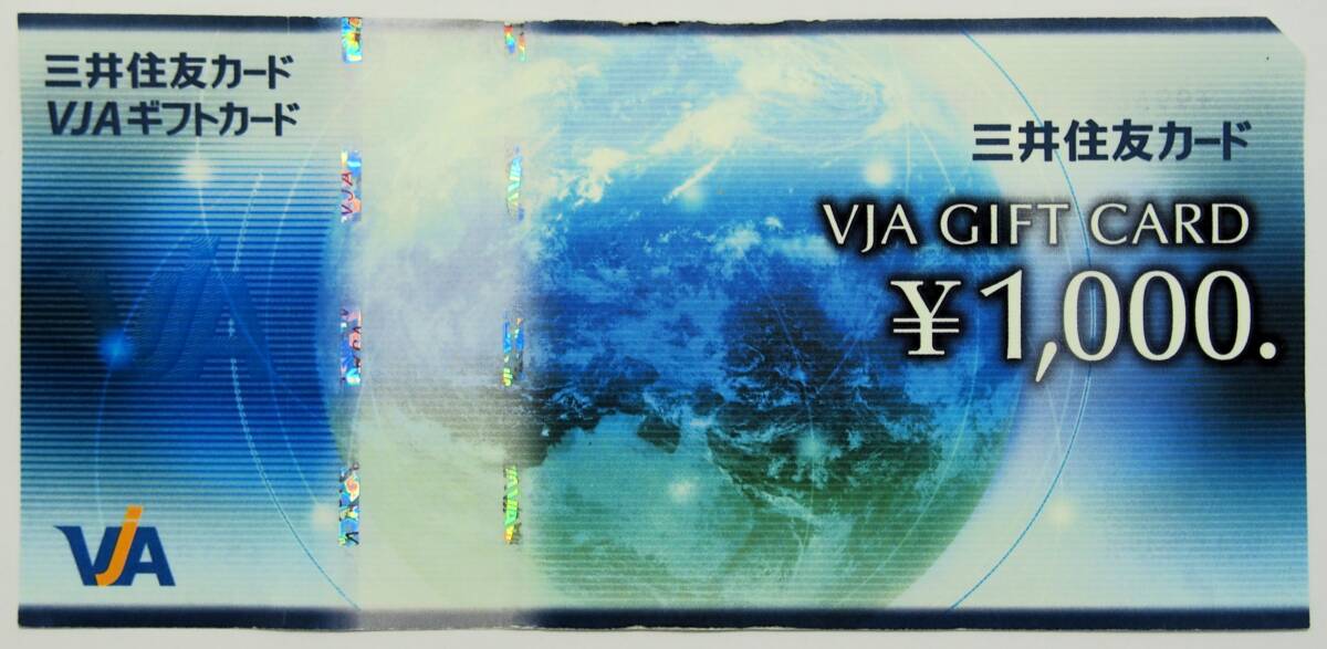Yahoo!オークション - 2 三井住友カード VJAギフトカード 1000円×5枚 ...