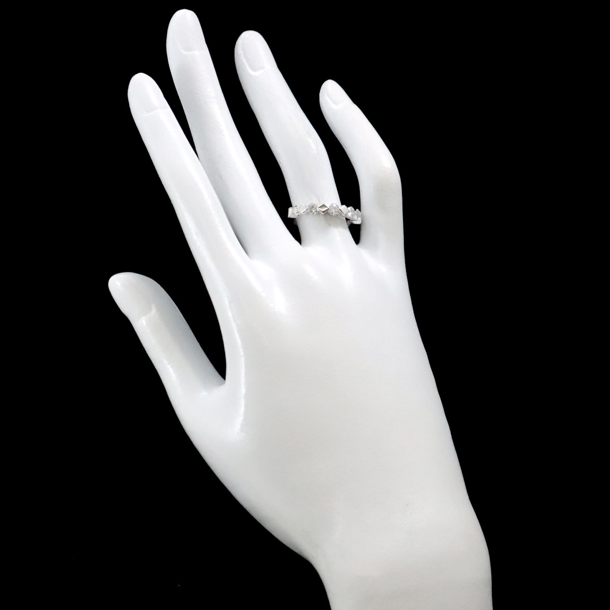 Yahoo!オークション - タサキ TASAKI 12号 リング ダイヤ 0.58ct K18 W...