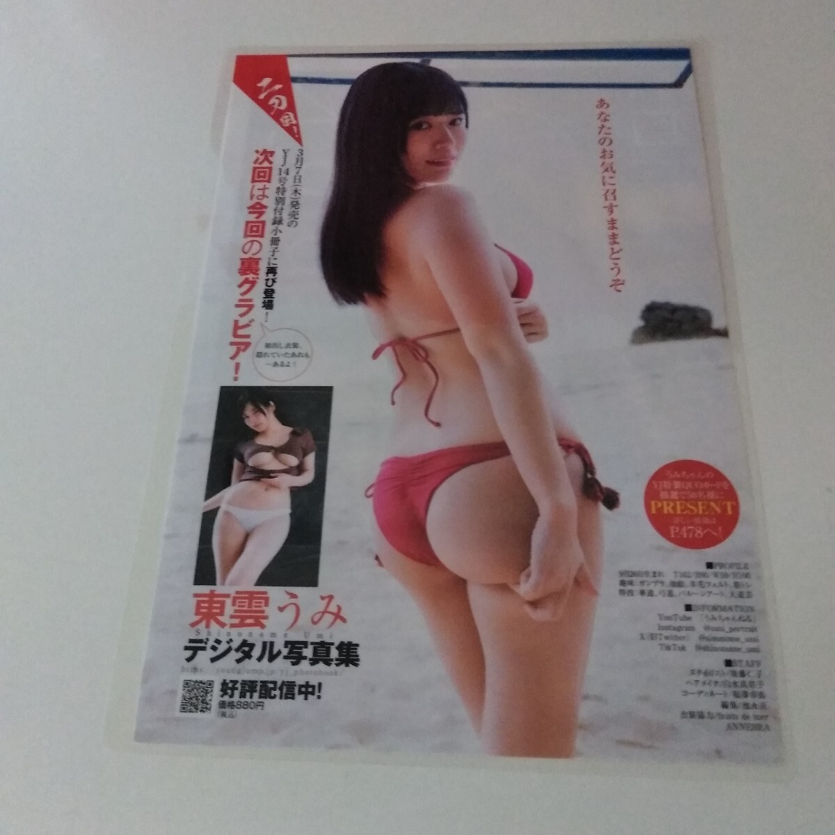 Yahoo!オークション - や-038『雑誌グラビア ラミネート加工』『東雲う...