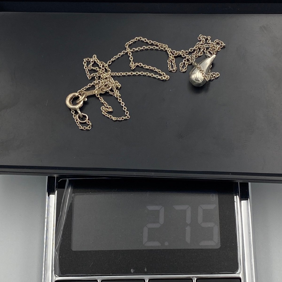 Yahoo!オークション - 1円 J049 ティファニー ティアドロップ ネックレ...