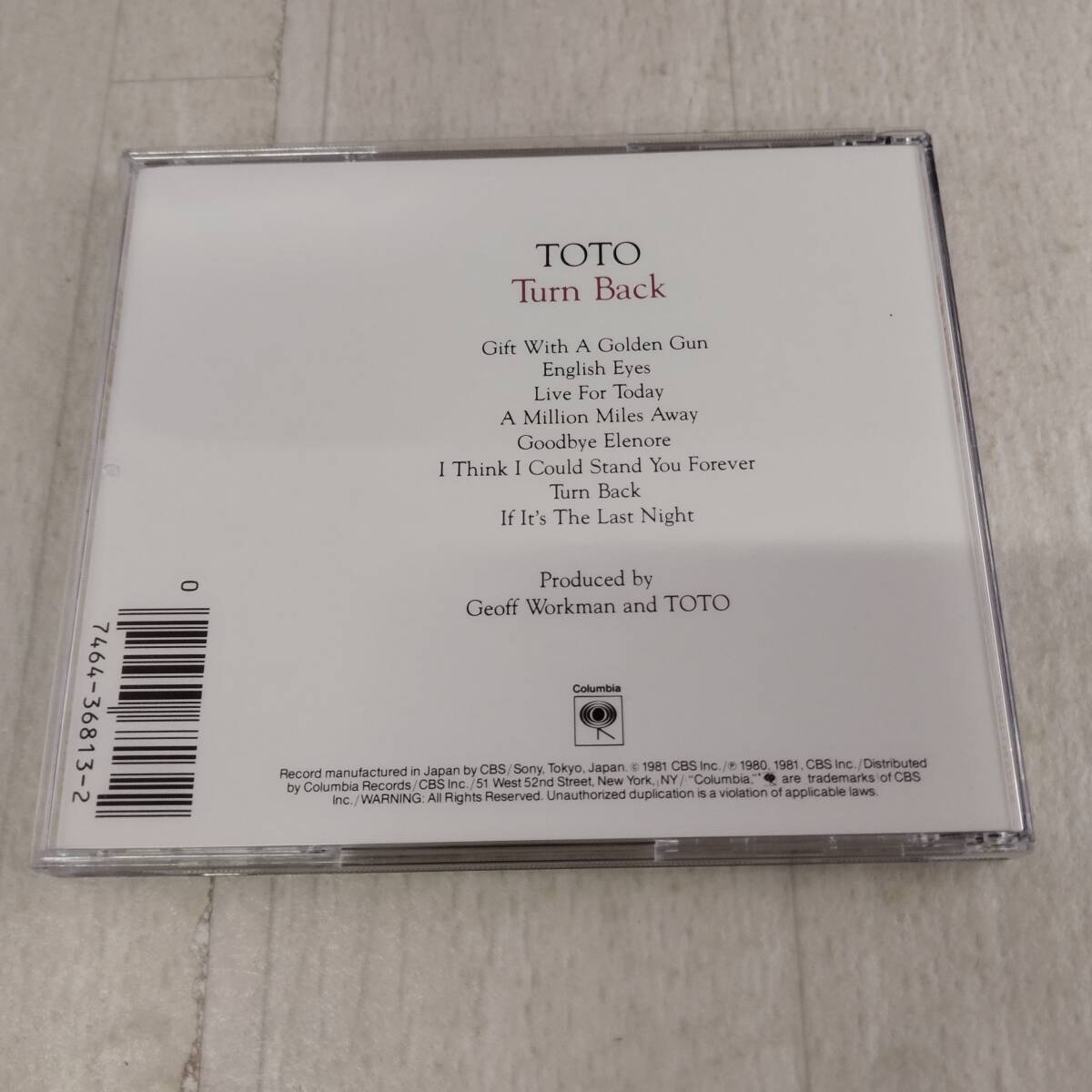 Yahoo!オークション - 1JC6 CD TOTO TURN BACK