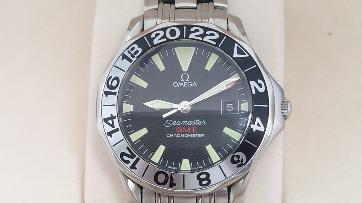 Yahoo!オークション - 美品 オメガ シーマスター300m GMT プロフェッシ...