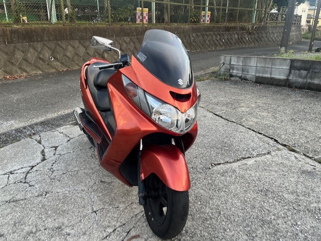 Yahoo!オークション - スカイウェイブ250 CJ43 オレンジメタリック 格...