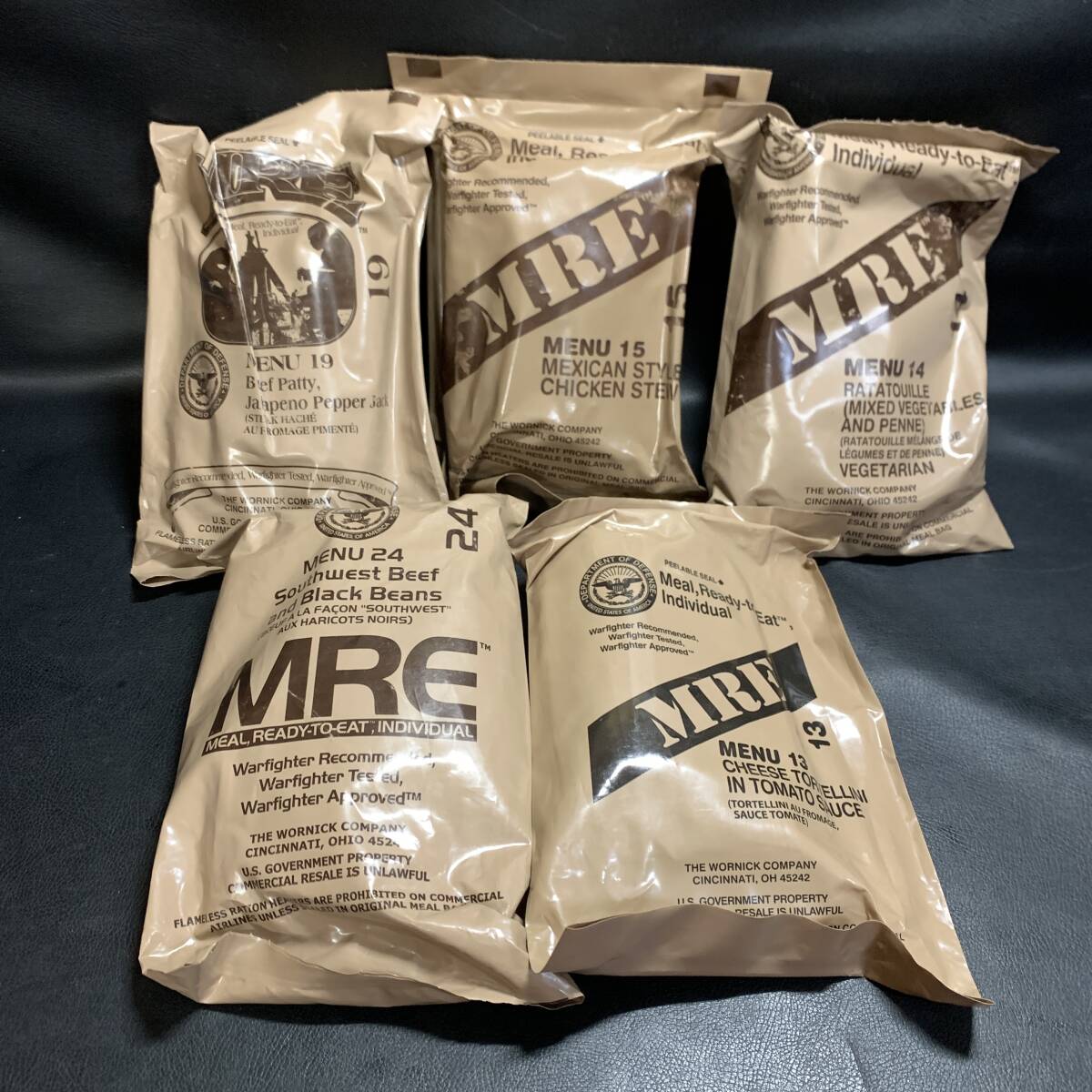Yahoo!オークション - 在沖米軍 MREレーション 戦闘糧食 非常食 まとめ...