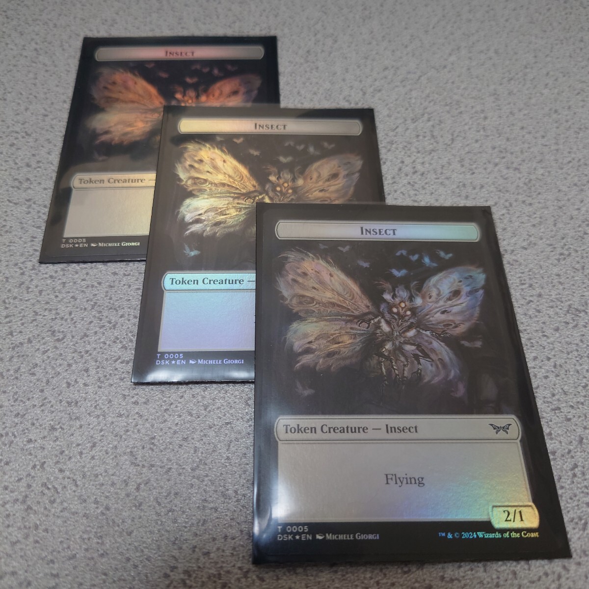 Yahoo!オークション - MTG DSK 昆虫 トークン 英語foil 三枚セット ダ...
