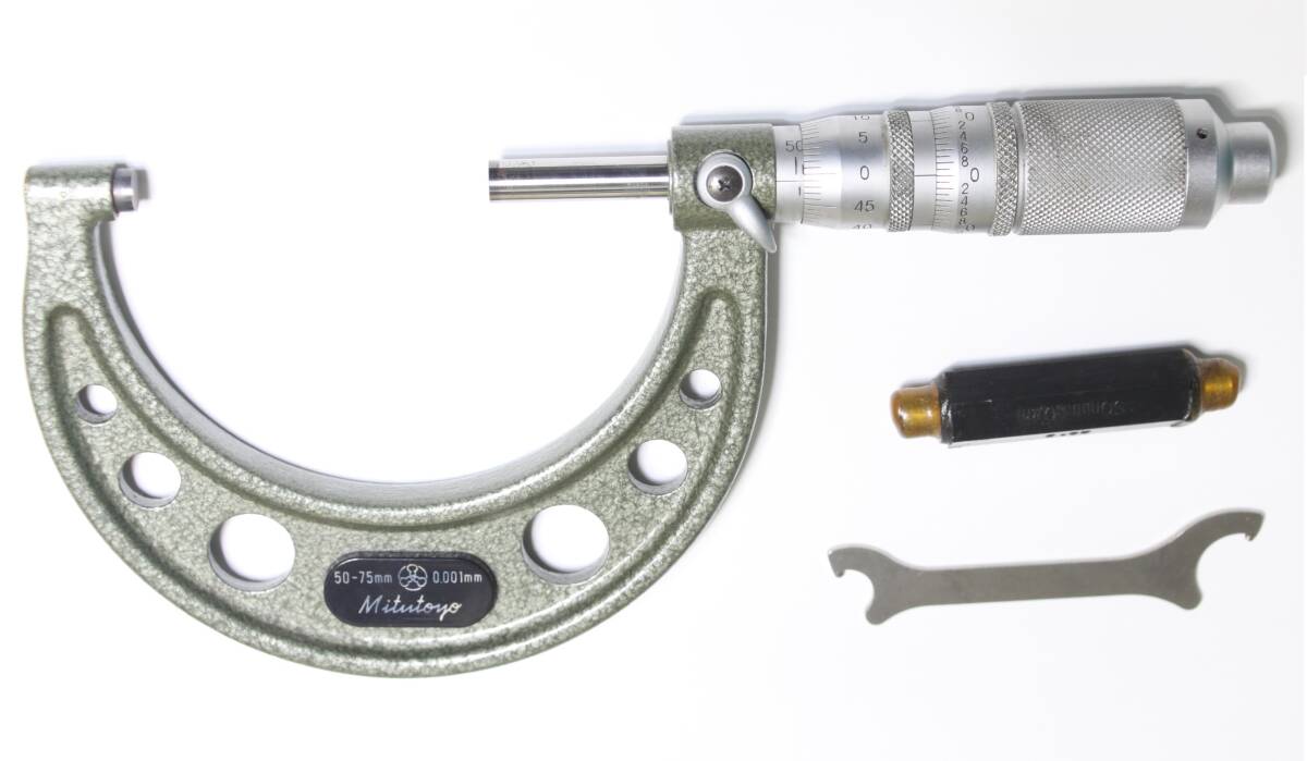 Yahoo!オークション - ミツトヨ マイクロメーター 50～75mm 0.001mm 測...