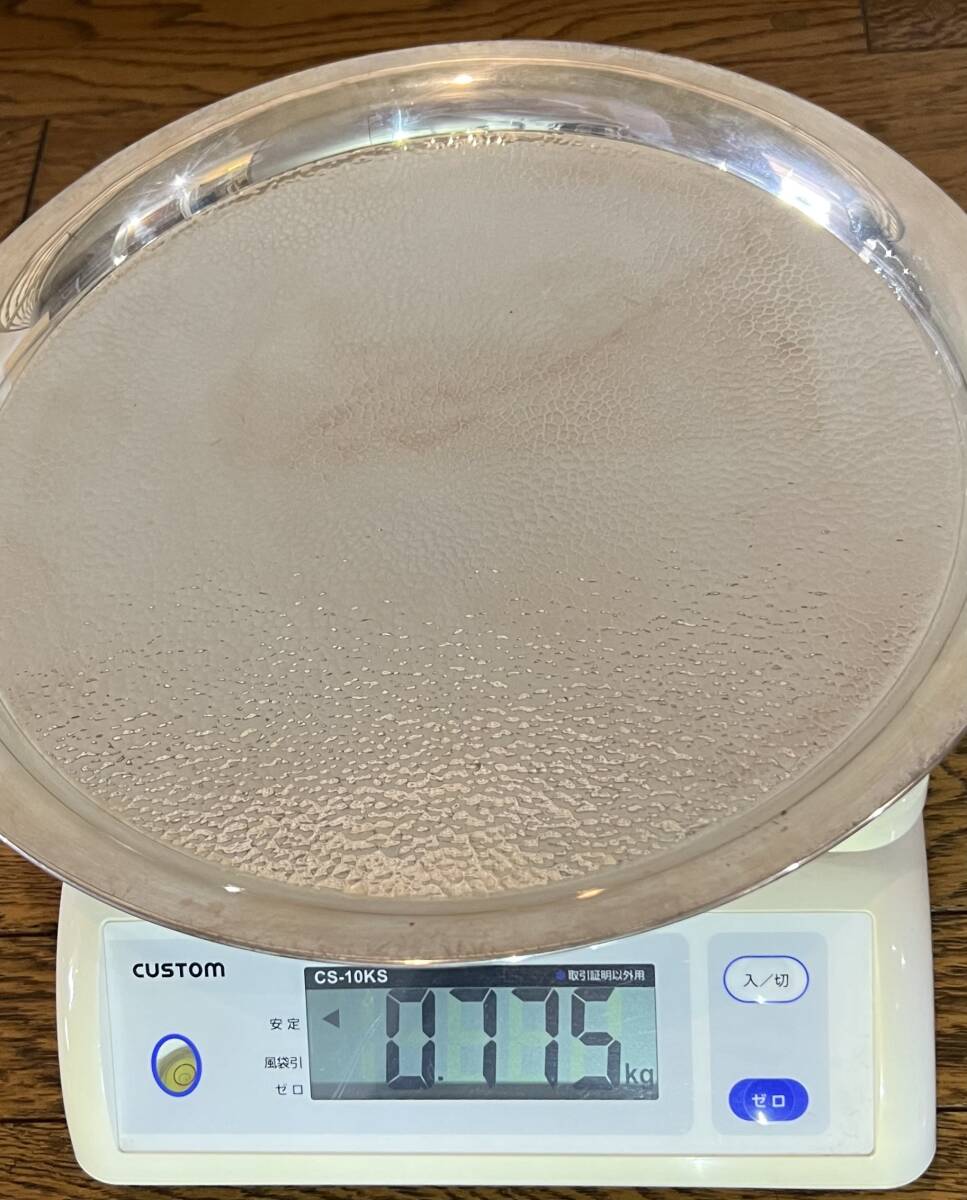 Yahoo!オークション - 銀製 丸盆 775グラム 極美品