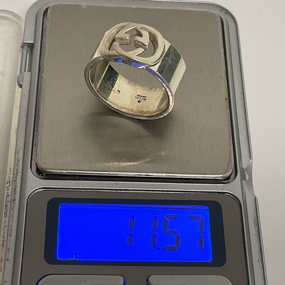 Yahoo!オークション - 営KZ472-60 GUCCI／グッチ インターロッキング G...