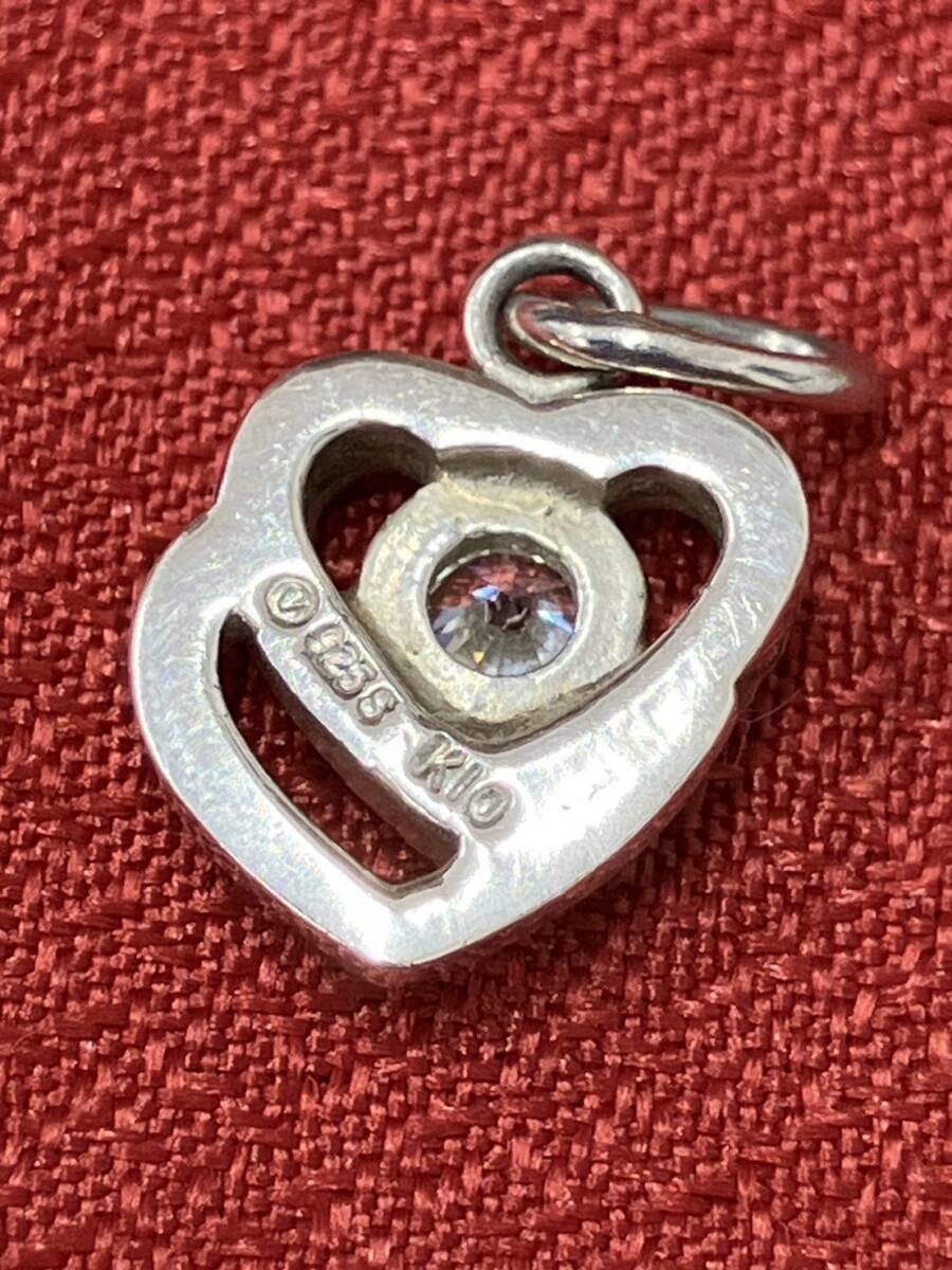 Yahoo!オークション - [925/K10 刻印] ハート ペンダントトップ 金 シ...