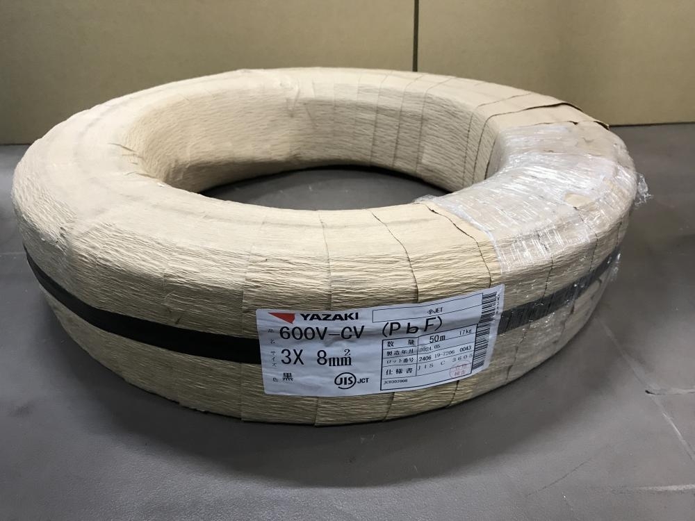 013 品 矢崎電線 YAZAKI CVケーブル 600V 50m 3×8 3×8sq 製造年月2024.05 重量17kg 同梱不可(電線)｜売買されたオークション情報、yahooの商品情報 ...