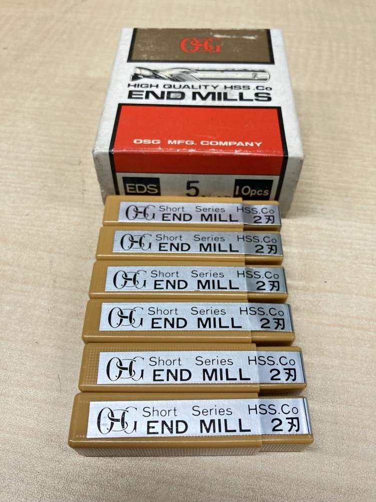Yahoo!オークション - 018 未使用品 OSG エンドミル EDS 5 6本