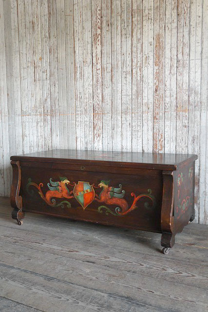 Yahoo!オークション - アンティーク シダーチェスト [af2-318]ディスプ...