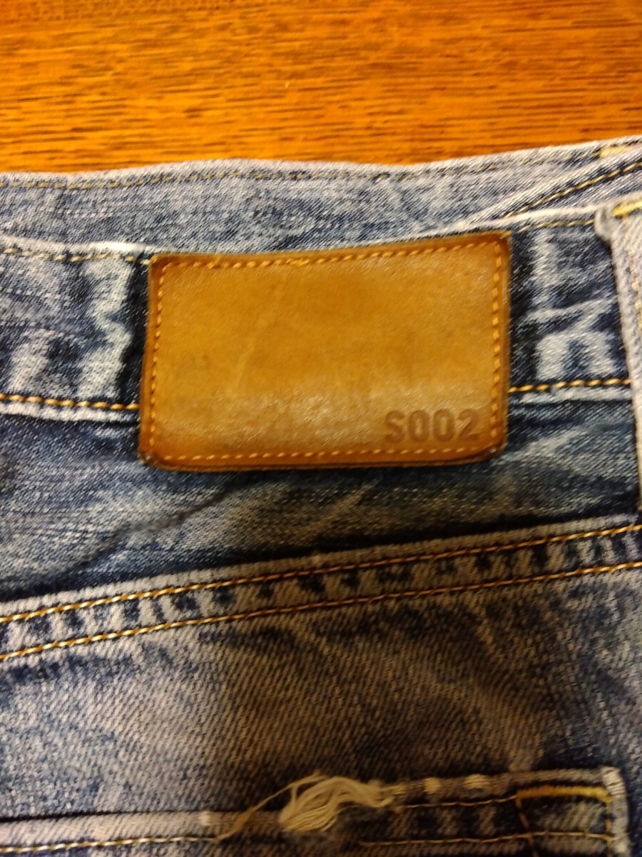 Yahoo!オークション - ユニクロ製 ダメージジーンズ W38サイズ 紺色