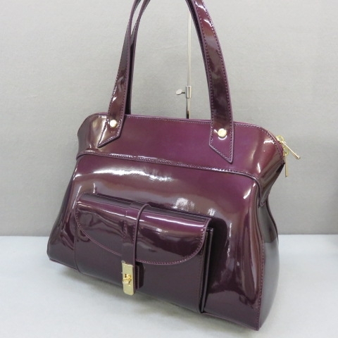 Yahoo!オークション - J441 Anna Marie アンナマリー エナメルハンドバ...