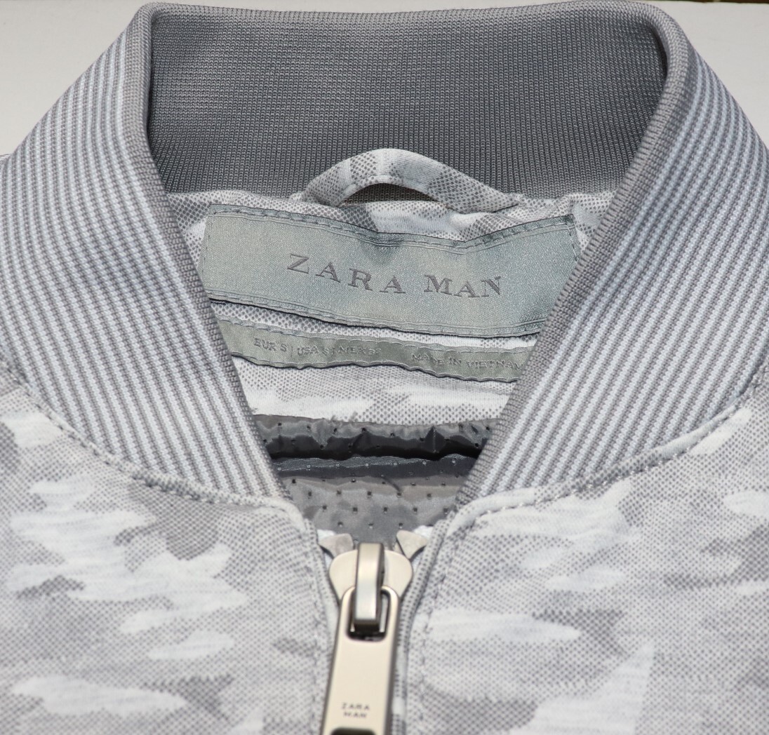 Yahoo!オークション - ZARA MAN MA-1タイプ ブルゾン 迷彩柄 サイズUS-...