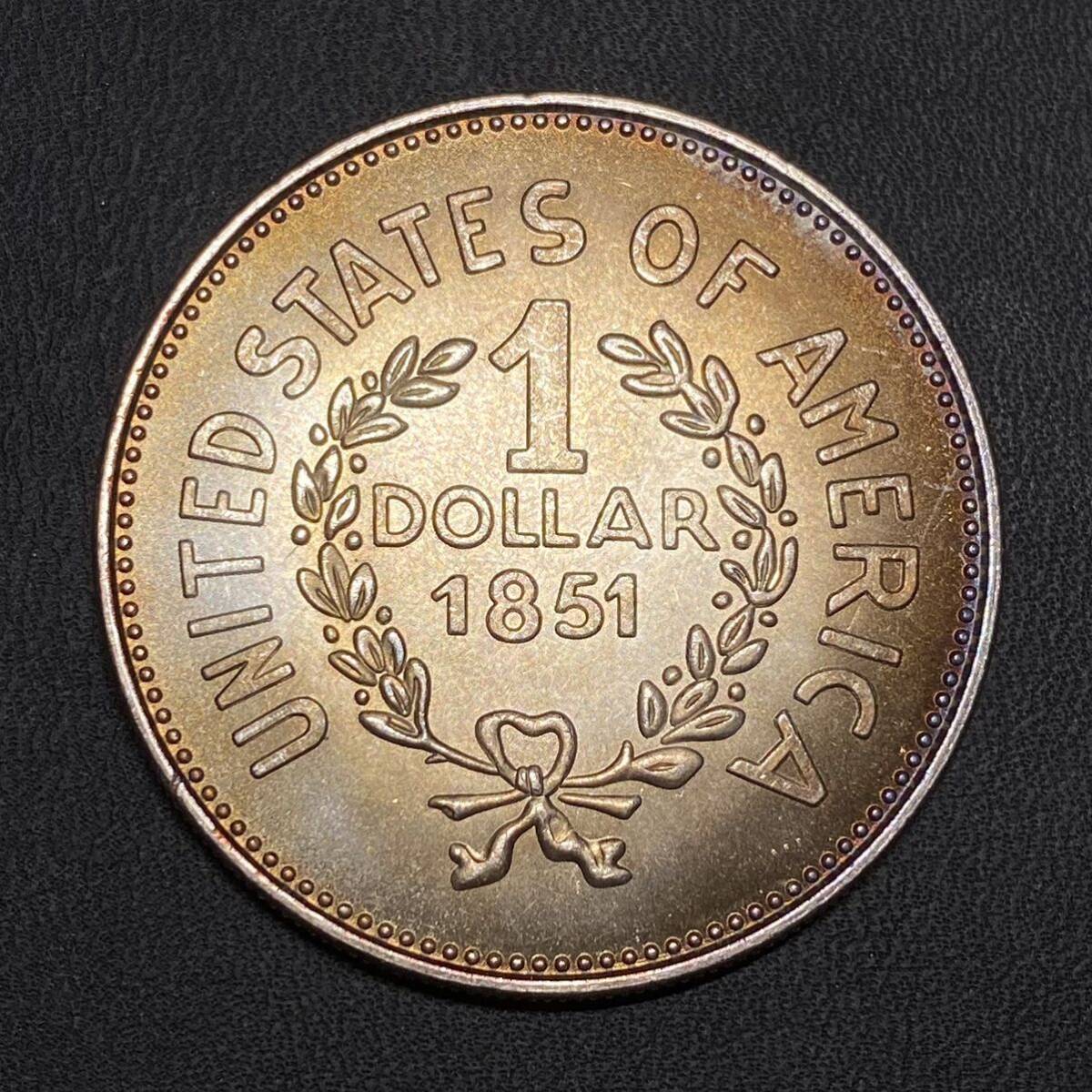 銀貨 古銭 1851年 アメリカ インディアン人像 リバティ 1ドル 約26.74g 大型 コイン 硬貨(北アメリカ)｜売買されたオークション情報、yahooの商品情報をアーカイブ公開 ...