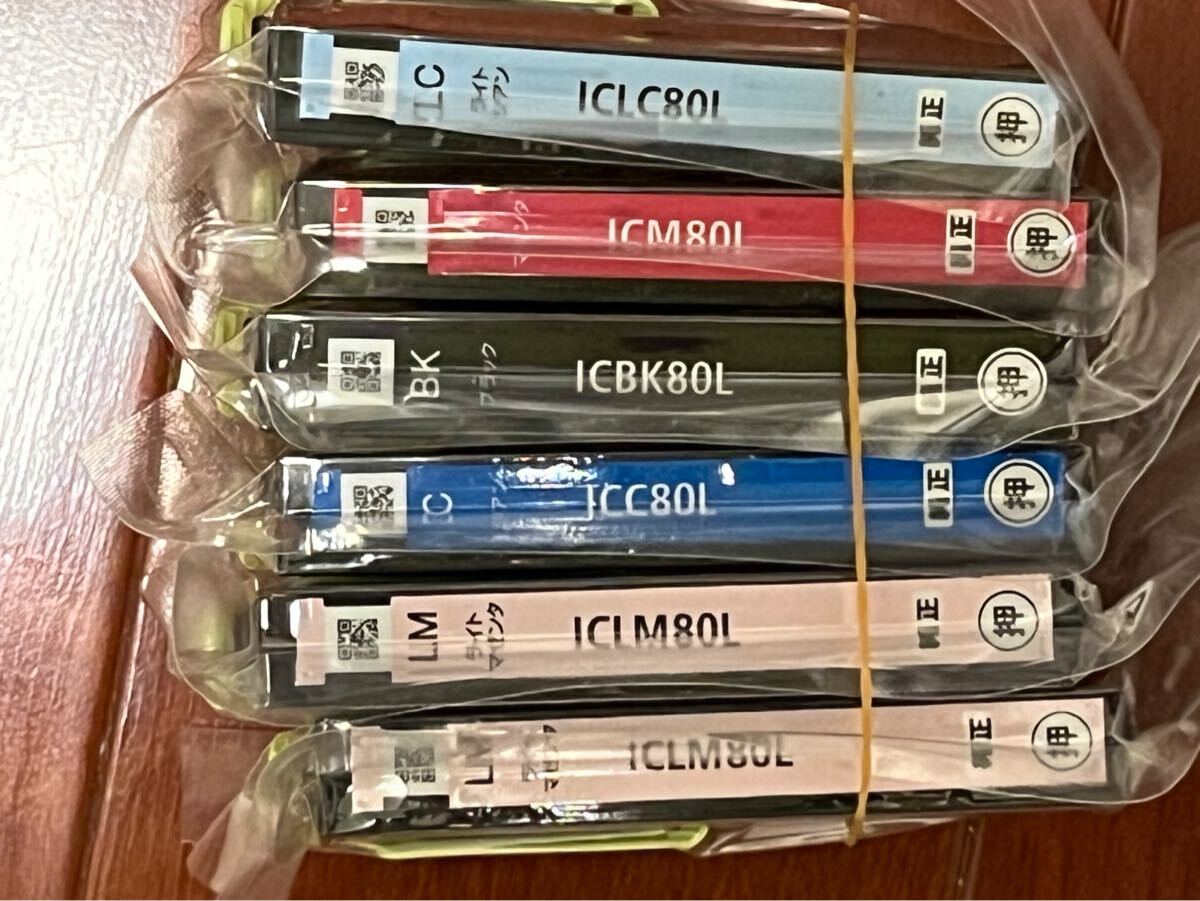 Yahoo!オークション - EPSON純正インクカートリッジ「IC-80L」5色6本 ...