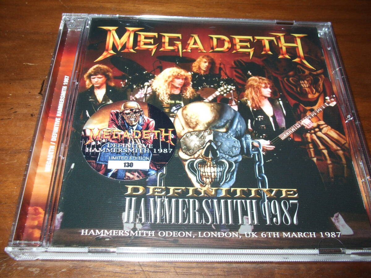 Yahoo!オークション - MEGADETH《 Definitive Hammersmith 87 Soundboa...