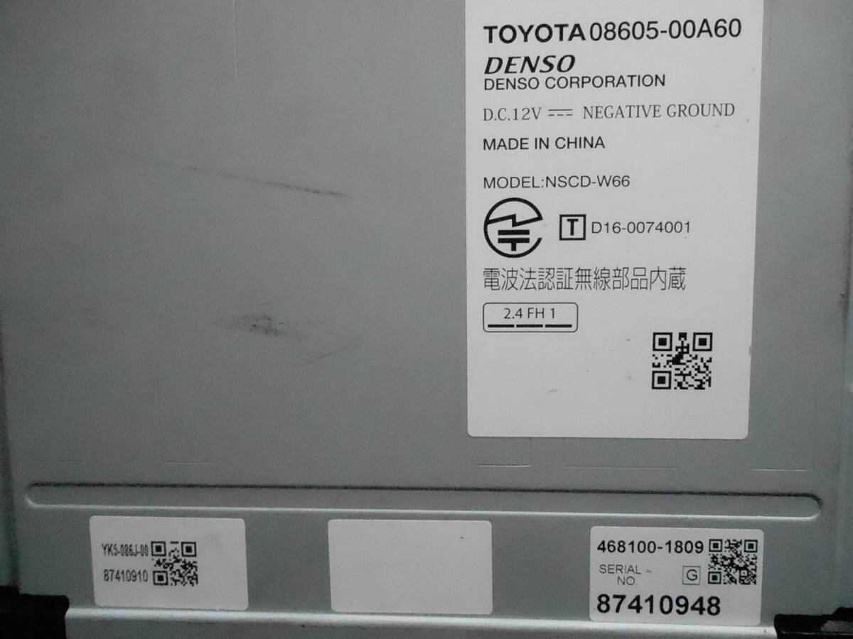 Yahoo!オークション - TOYOTA NSCD-W66 メモリーAVN