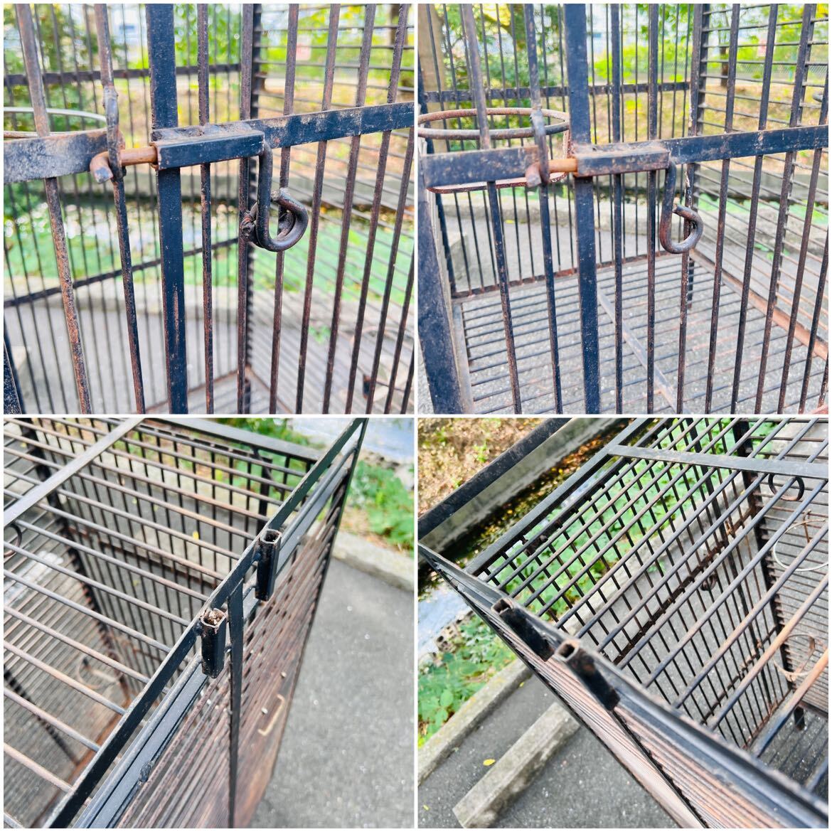 Yahoo!オークション - 【241011-36】大型 鳥かご オウム ヨウム 大型イ...