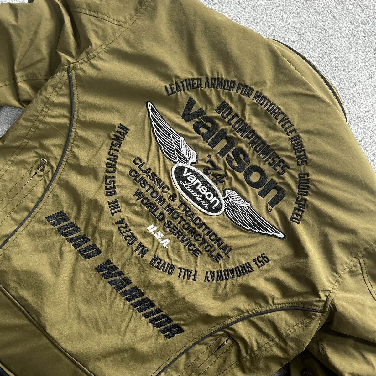 Yahoo!オークション - 正規 VANSON VS23111W BR XLサイズ バンソン 3...