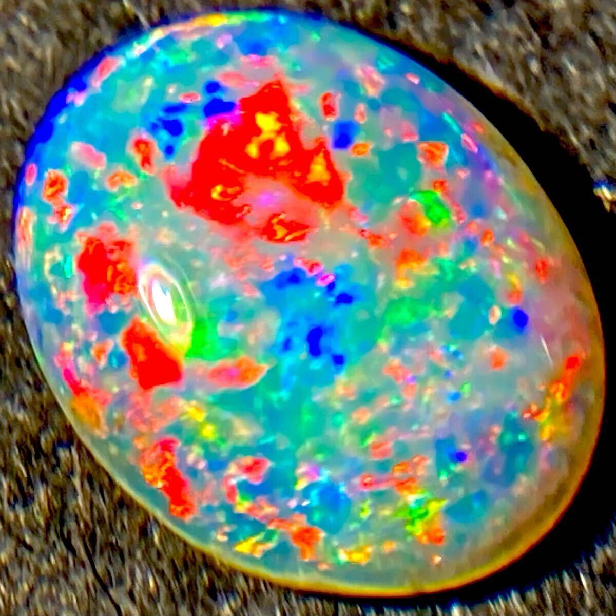 Yahoo!オークション - 遊色効果抜群 天然ホワイトオパール0.66ct n 約7...