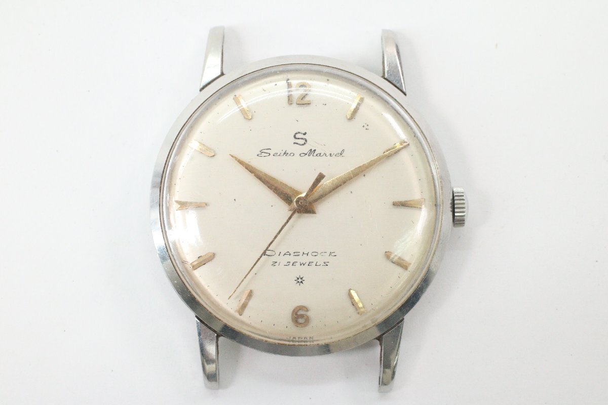 ジャンク SEIKO セイコー MARVEL マーベル J14004 DIASHOCK 21石 手巻き 腕時計 フェイスのみ アンティーク 1267-HA(セイコー)｜売買されたオークション ...