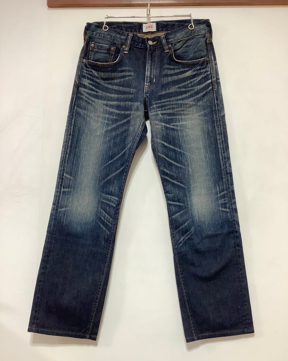 W-1388 EDWIN EXCLUSIVE VINTAGE エドウィン エクスルーシブ ビンテージ 403XV デニムパンツ W32 ユーズド加工 ジーンズ ジーパン(W32)｜売買された ...