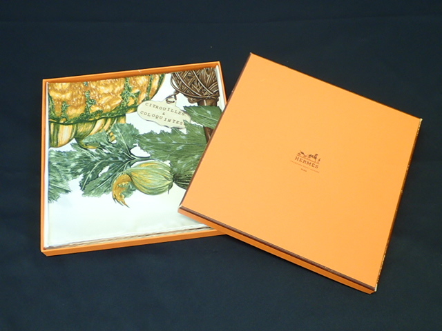Yahoo!オークション - 10224[T]未使用 エルメス カレ90 CITROUILLES ET...