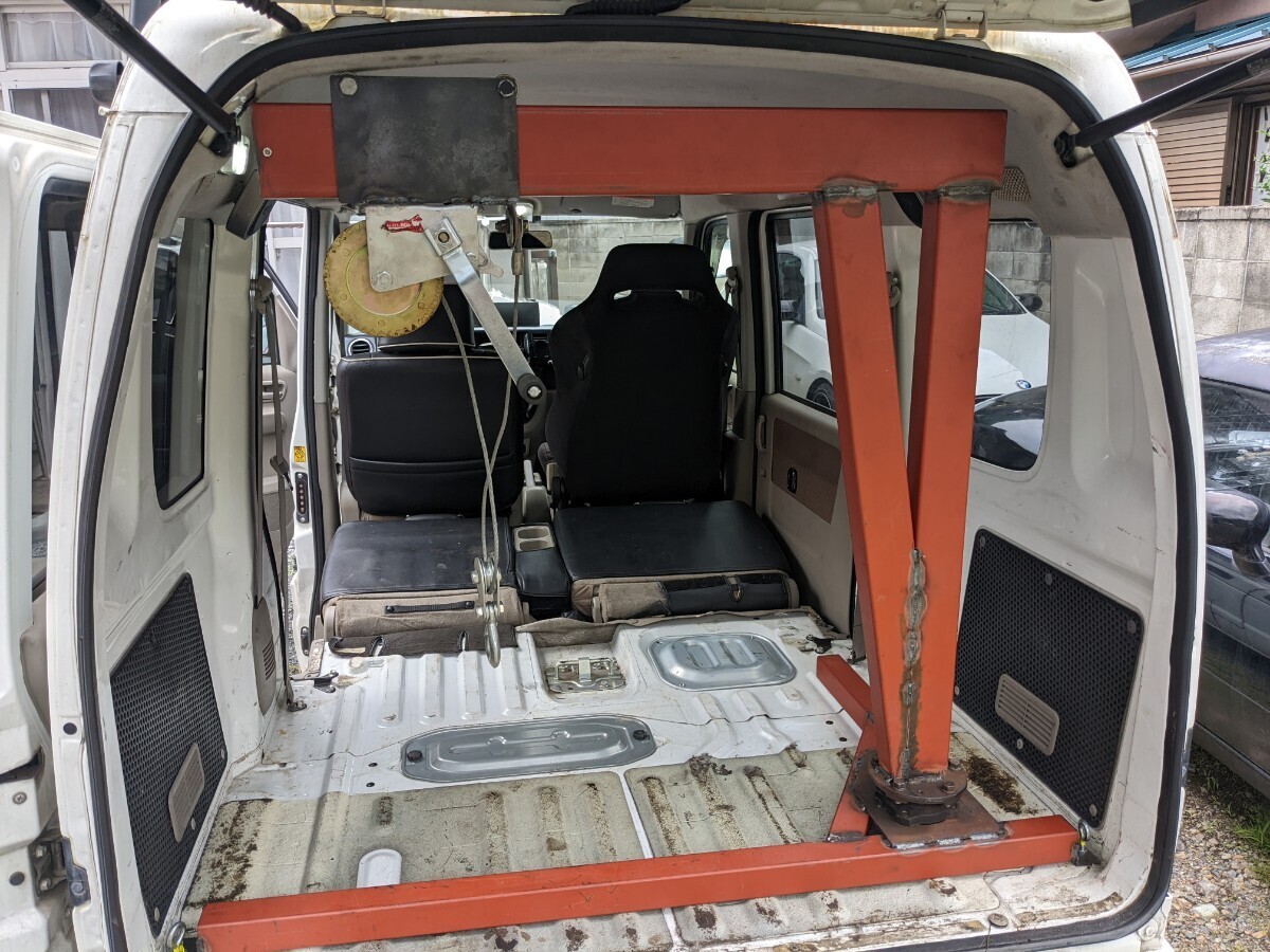 Yahoo!オークション - エブリイ DA64 専用 クレーン ウインチ 300kg