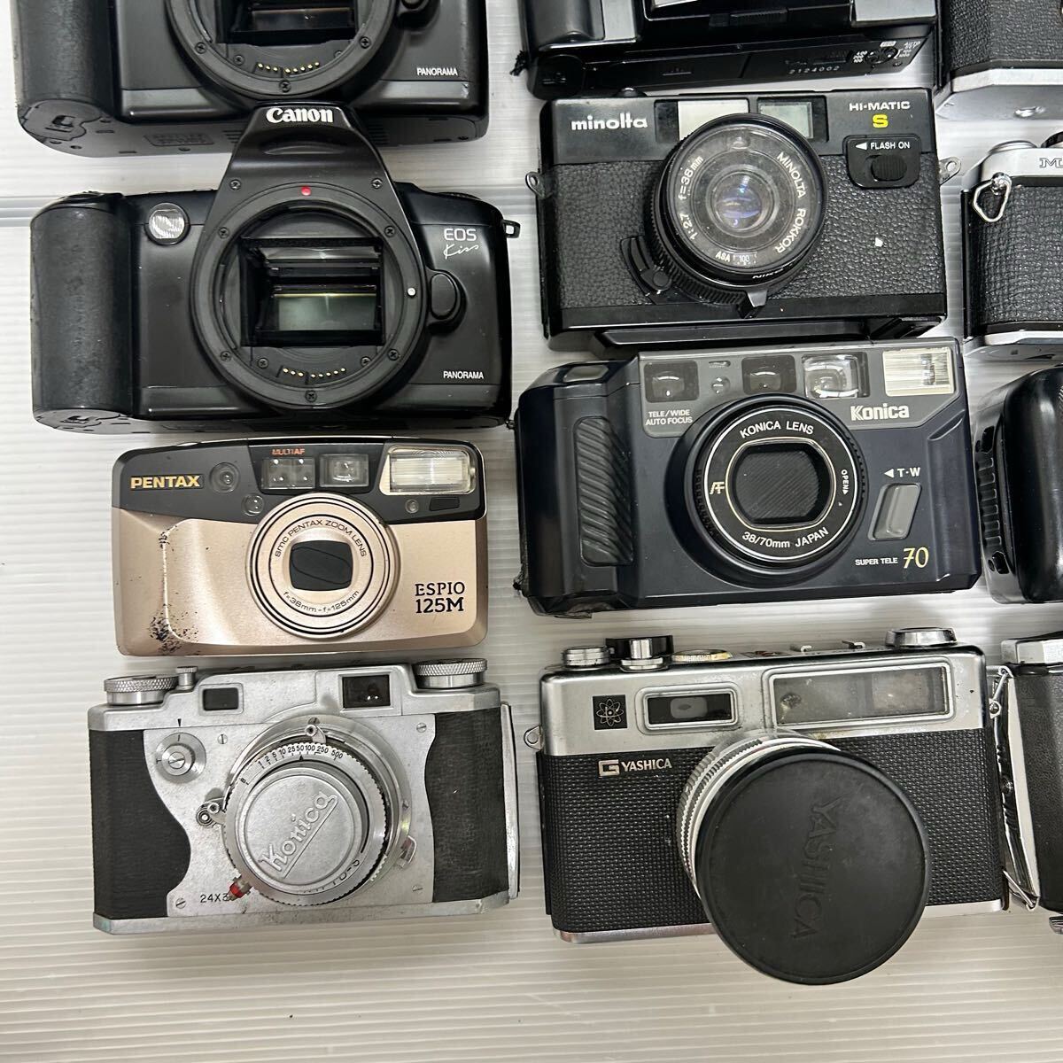 1円~フィルムカメラまとめ PENTAX Canon KONICA Nikon MINOLTA YASHICA RICOH OLYMPUS ジャンク品動作未確認 GK100073(フィルム ...