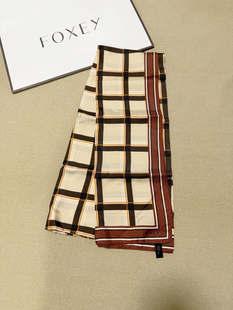 Yahoo!オークション - 14 FOXEY フォクシー ストール シルク