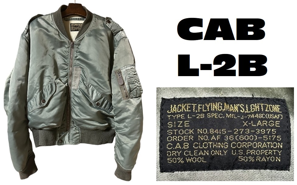 Yahoo!オークション - 新品同然キャブCAB USAF70’Sビンテージ復刻 L2B...