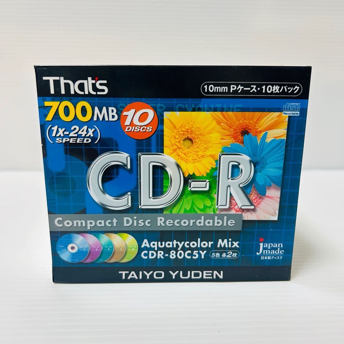 Yahoo!オークション - 【未使用品】太陽誘電 That's CD-R CDR-80C5Y 7...