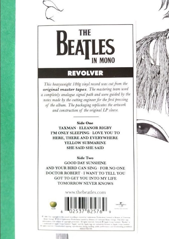 Yahoo!オークション - THE BEATLES - REVOLVER mono 1LP モノラル盤 ...