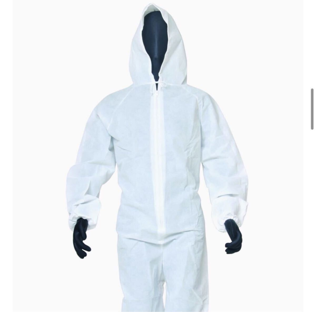 Yahoo!オークション - 不織布作業衣 LLつなぎ白色 D89 ホワイトBNW-A大...