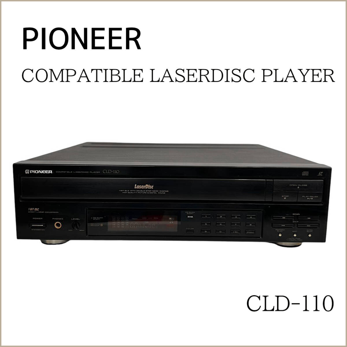 Yahoo!オークション - 【ジャンク】PIONEER LDプレーヤー CLD-110 パイ...