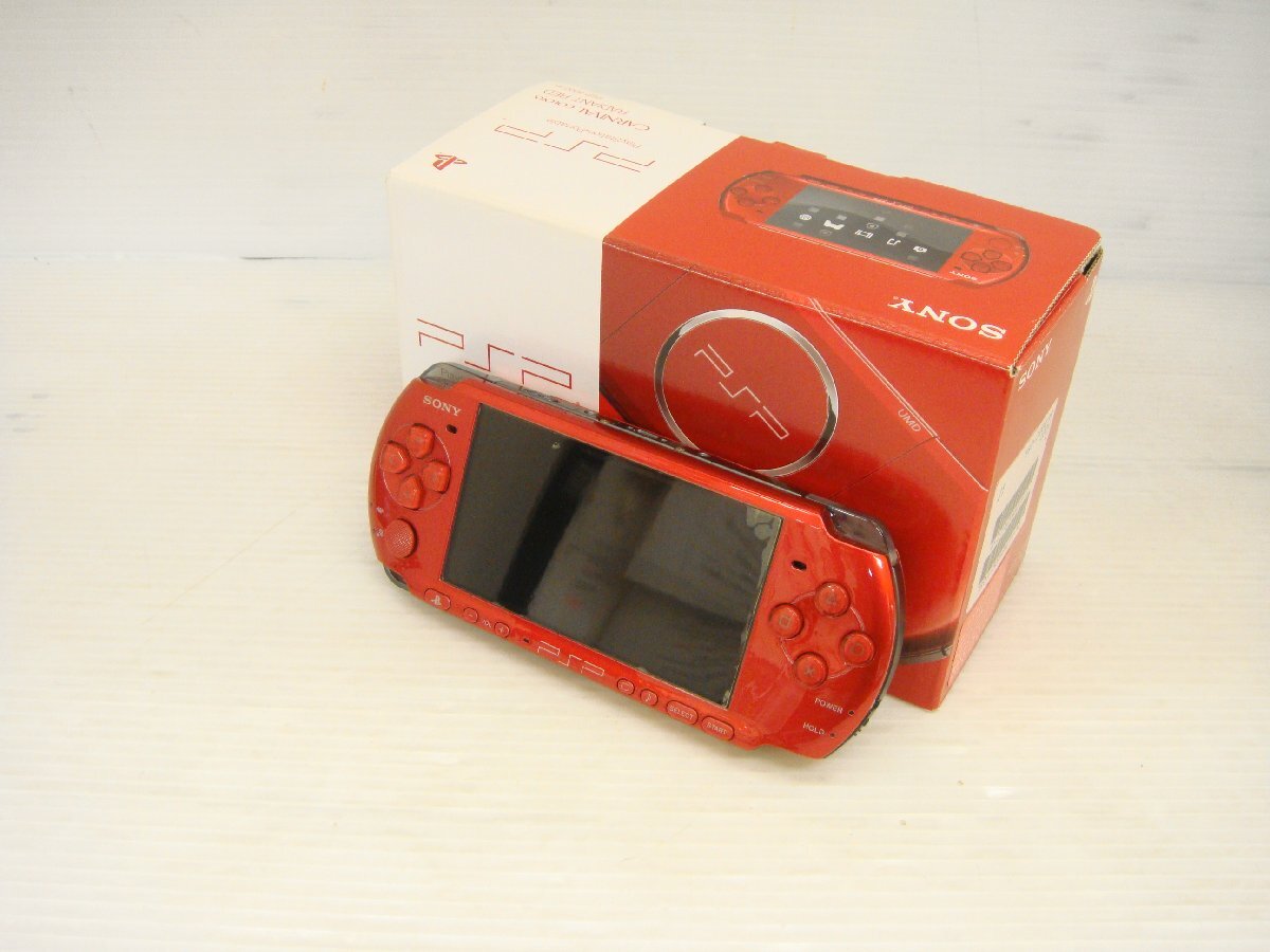Yahoo!オークション - A506 SONY ソニー PSP 本体 PSP-3000 レッド SCE...