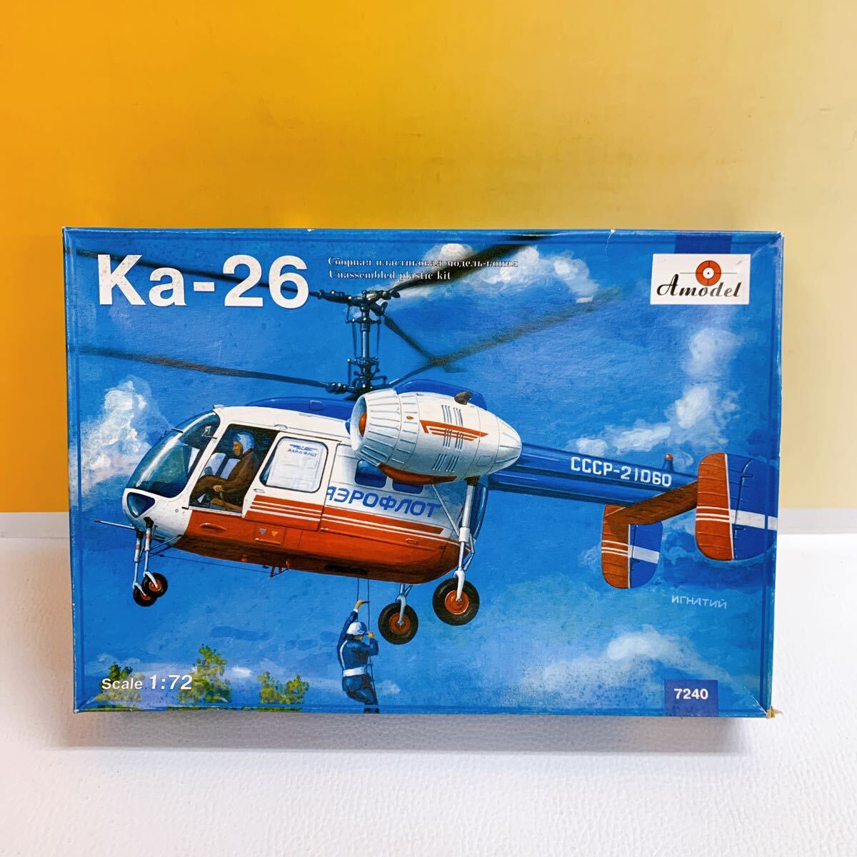 Yahoo!オークション - Q1-K10/21 Amodel Ka-26 ヘリコプタープラモデ...