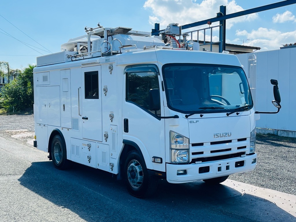 Yahoo!オークション - いすゞ エルフ 4WD 放送中継車 H20年式 NOxPM適...