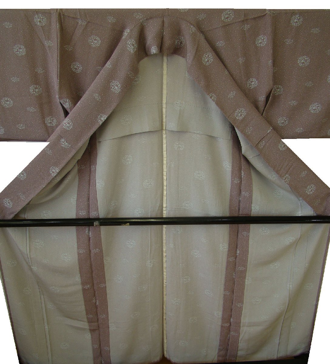 Yahoo!オークション - 時代屋 美品 単衣 裄68.2cm 一越 お洒落 小紋 正...