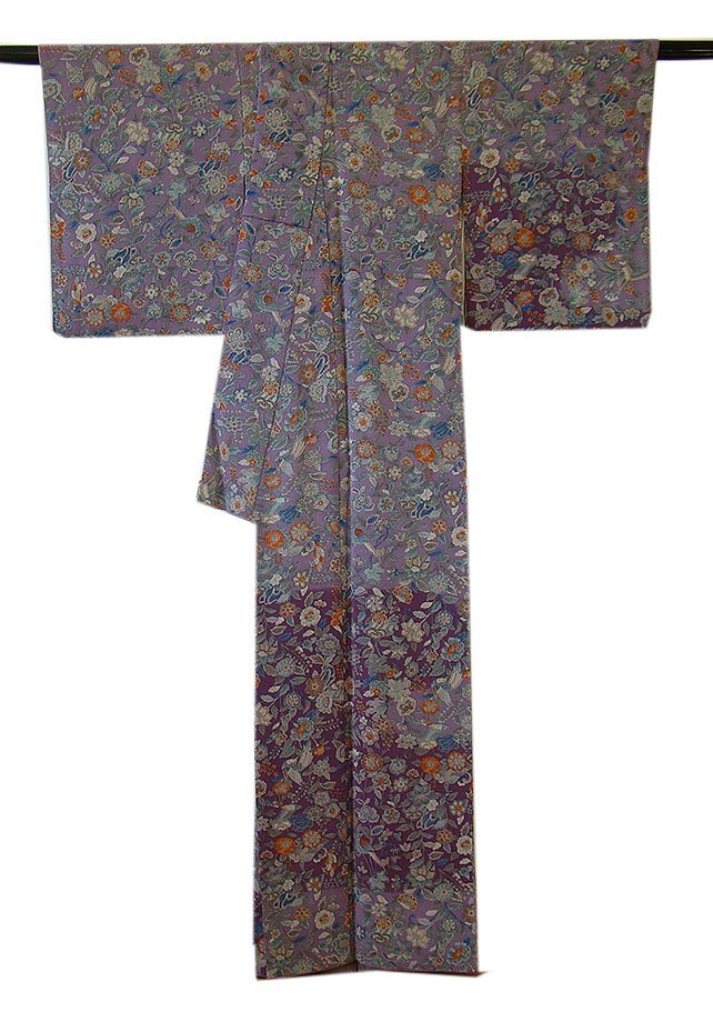 Yahoo!オークション - 時代屋 裄63.3cm S寸 お茶事 縮緬地 附下げ 小...