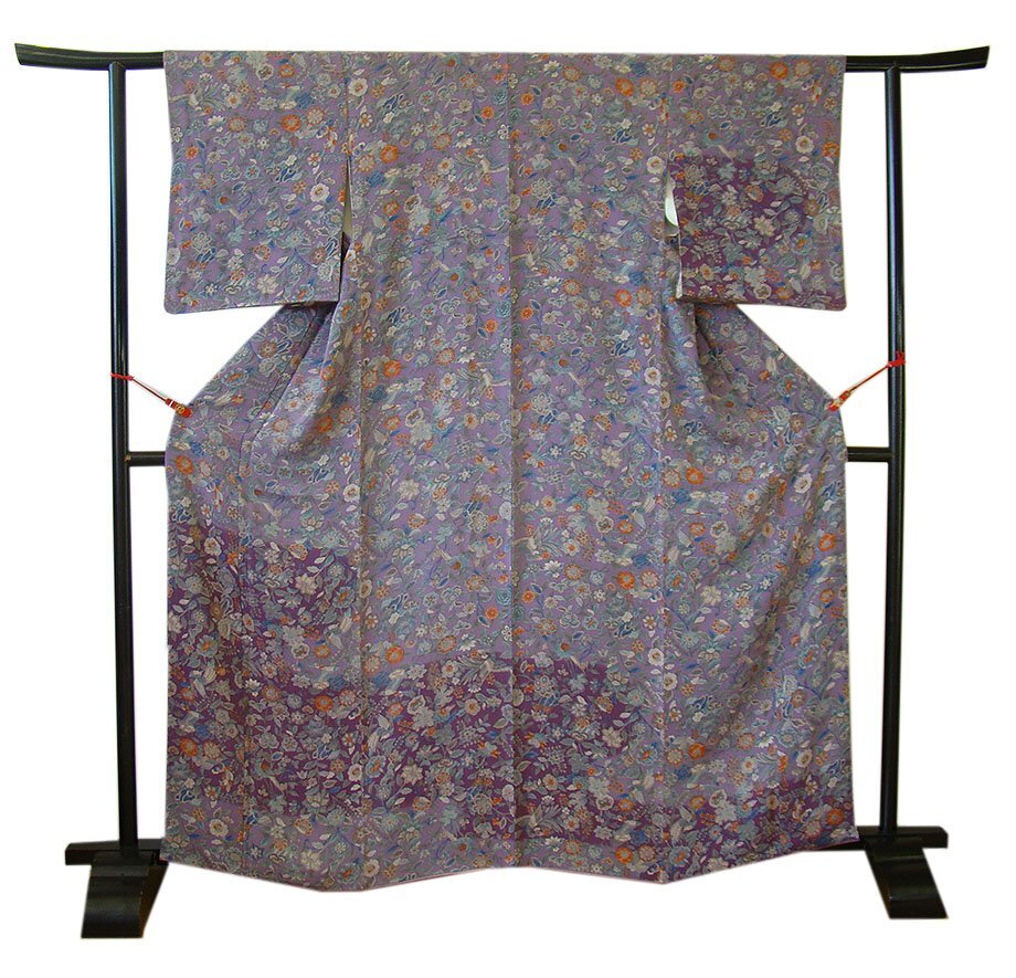 Yahoo!オークション - 時代屋 裄63.3cm S寸 お茶事 縮緬地 附下げ 小...