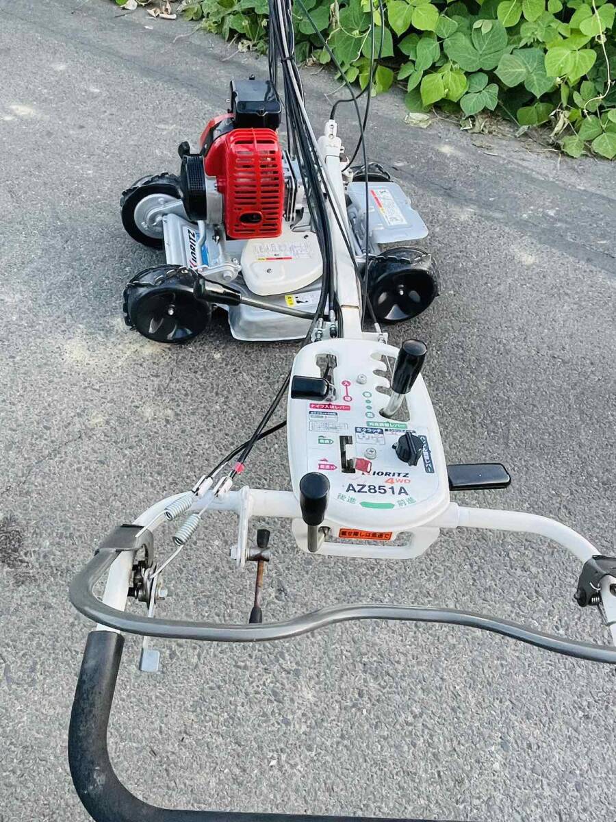 Yahoo!オークション - 共立 AZ851A あぜ草刈機 4WD KIORITZ 最大3.3PS...