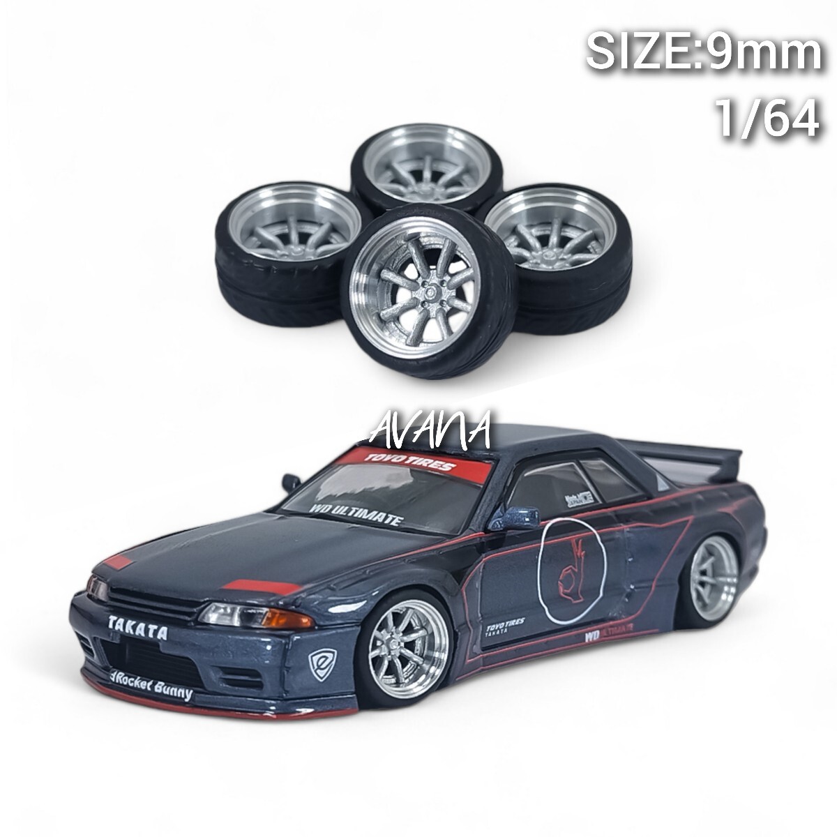 Yahoo!オークション - ホイール 1/64 ミニカー交換用 （m8）