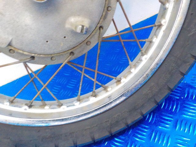 Yahoo!オークション - d318 カワサキ KH マッハ 純正 スポークリアホイ...