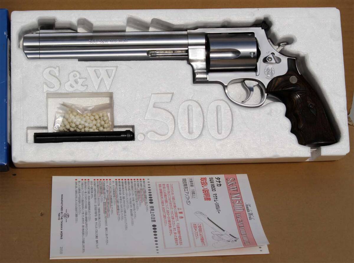 Yahoo!オークション - タナカ S&W M500 アルタモント木製グリップ付 ガ...