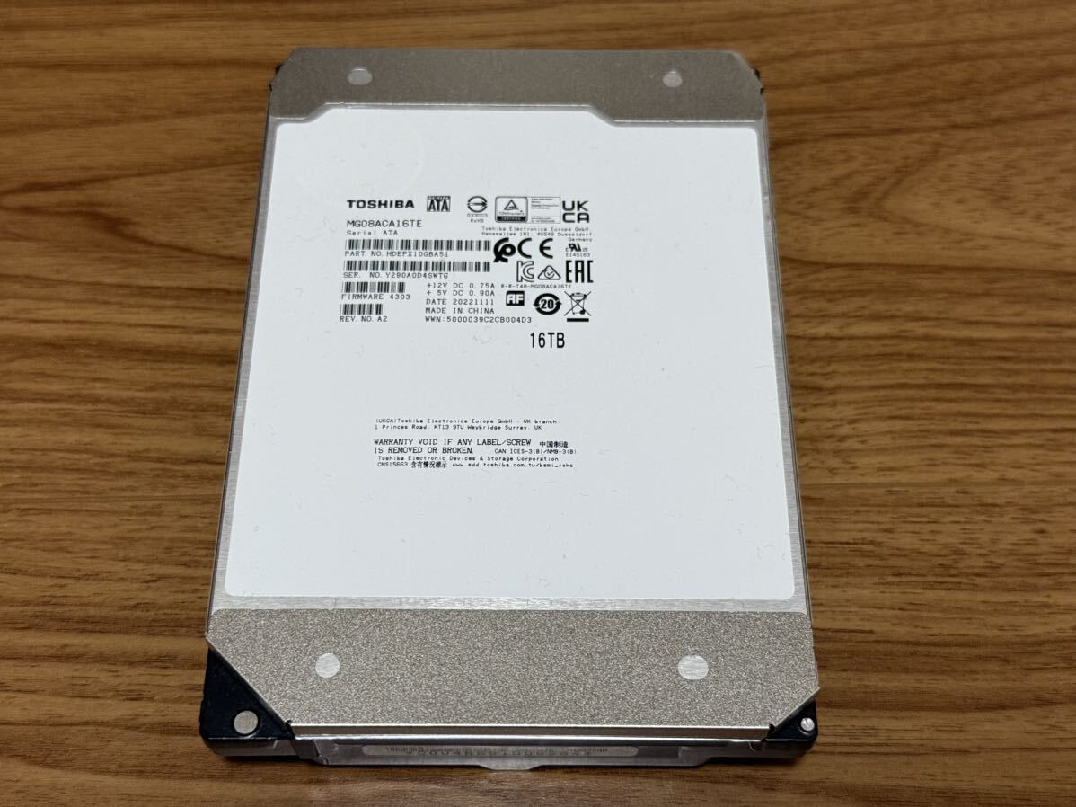 Yahoo!オークション - 16TB HDD TOSHIBA MG08ACA16TE WTG