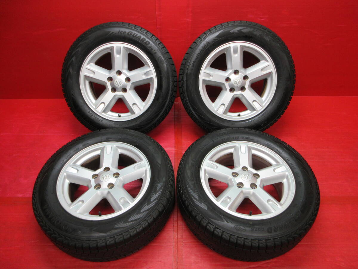 ダッジ ナイトロ純正17インチホイール 4本 7J +40.75 5H 115 YOKOHAMA iceGUARD G075 225/65R17 スタッドレスタイヤ Dodge Nitro ...