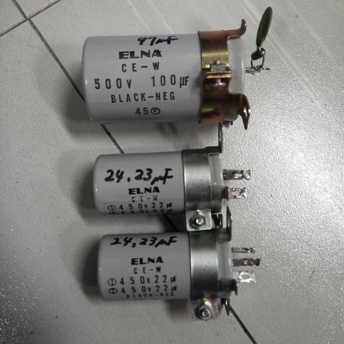 Yahoo!オークション - ELNAの高圧コンデンサ三個（静電容量確認済み）